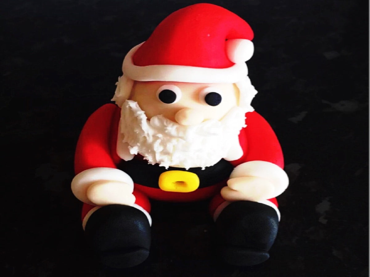 Edible Santa cake topper decoration