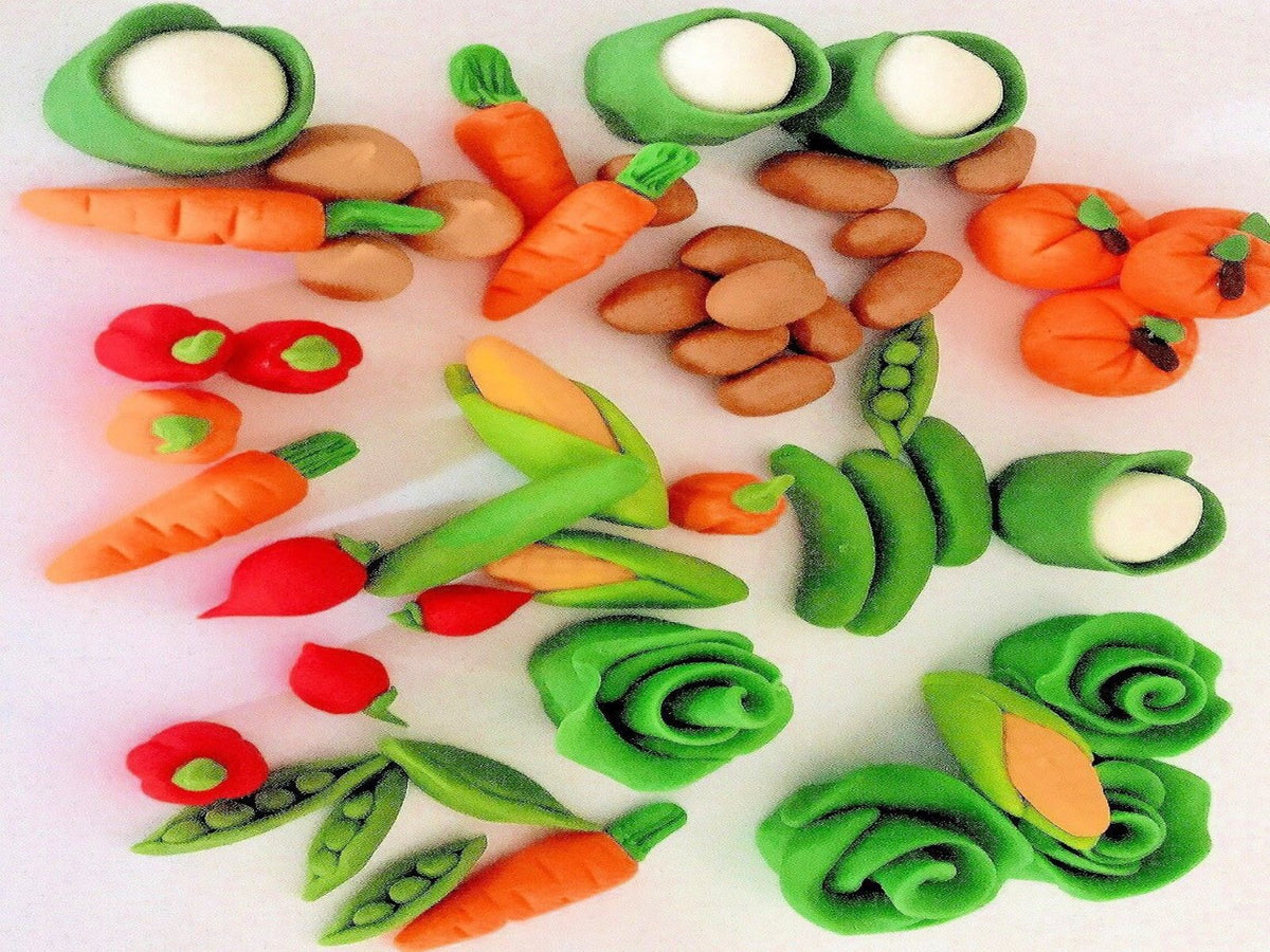 Large Vegetable veg edible Cake Toppers Gardening